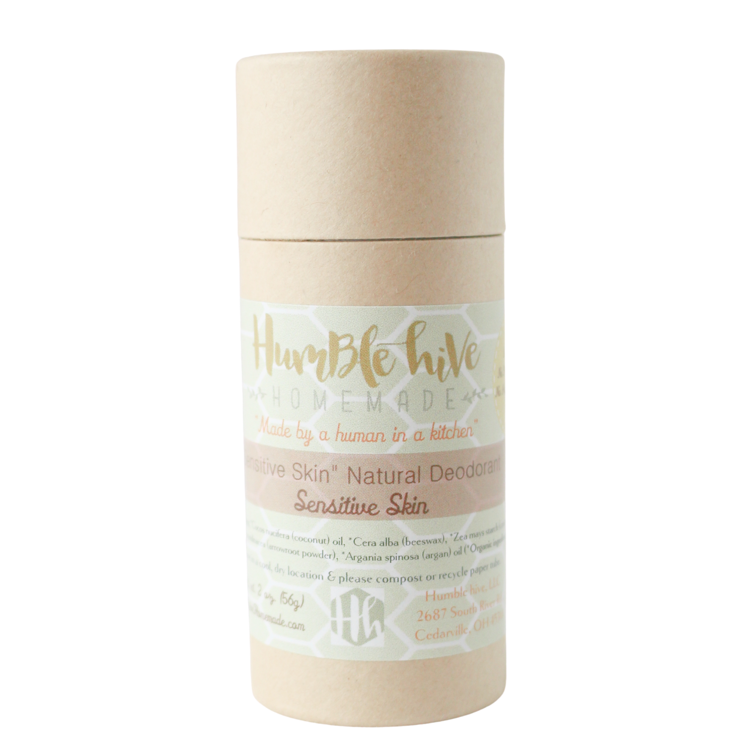 Toxin-Free & Zero-Waste Natural Deodorant- Sensitive Skin, Unscented ...